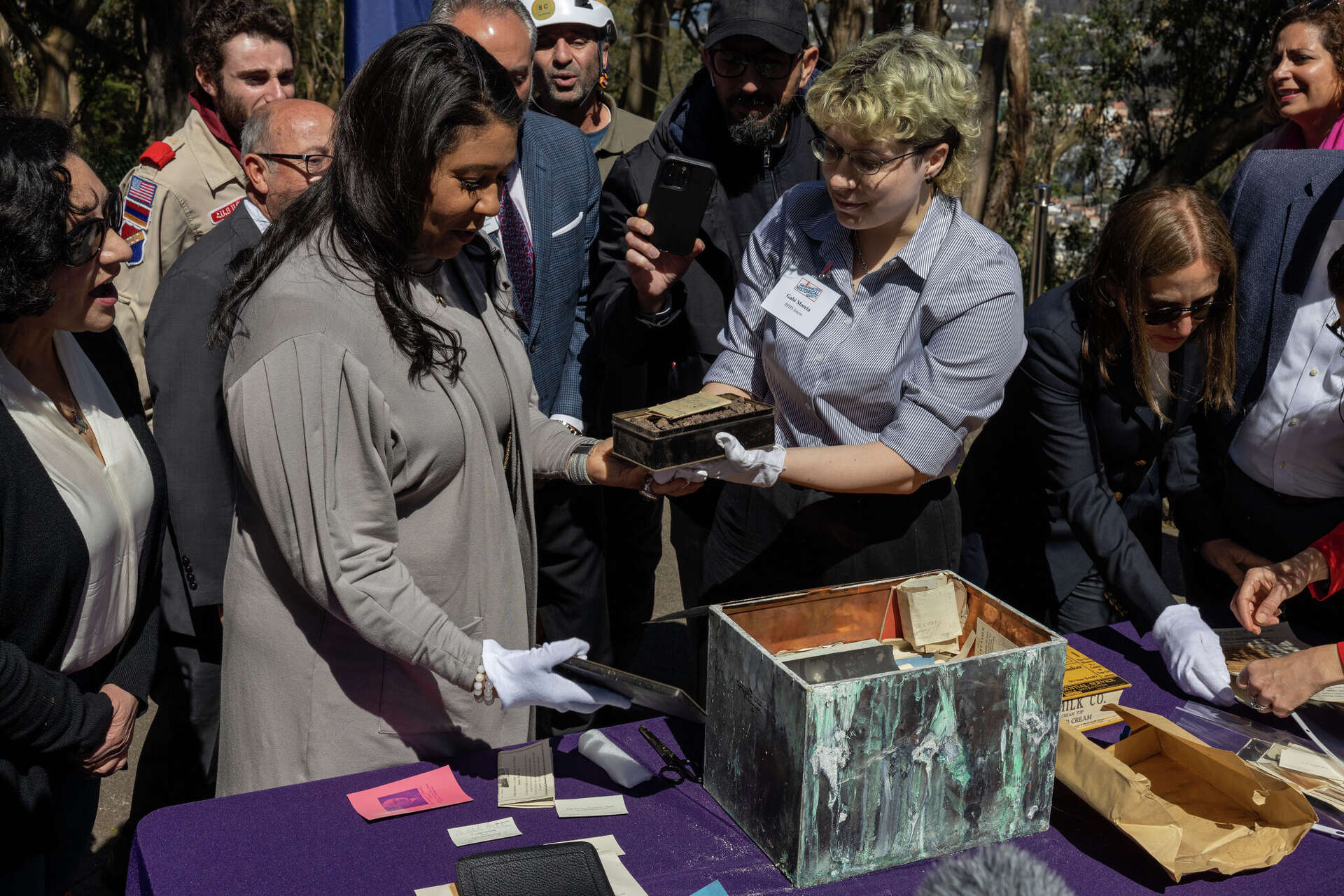An 89-year-old time capsule was opened at SF's Mount Davidson