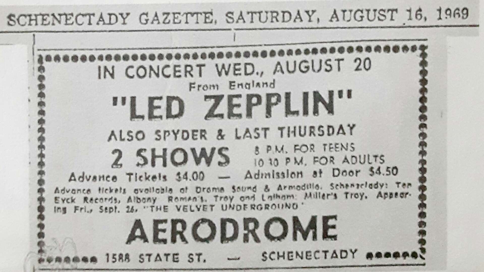 Live from the Aerodrome, 50 years after demolition
