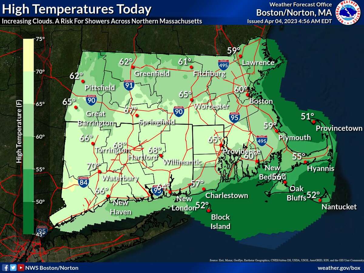 NWS: Temperatures to soar near 70 degrees today in CT NWS: Temperatures to soar near 70 degrees today in CT