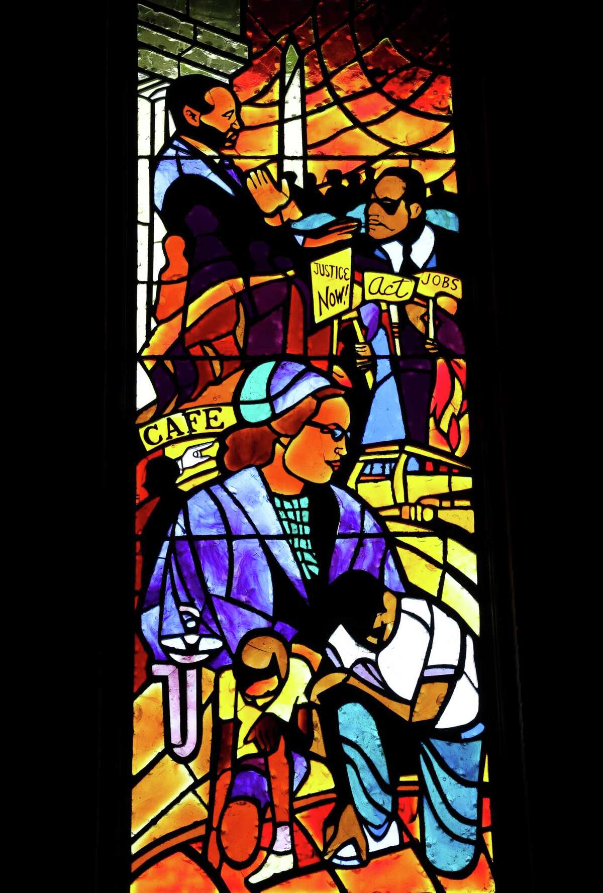 Third Ward church's stained glass gleams with light and history