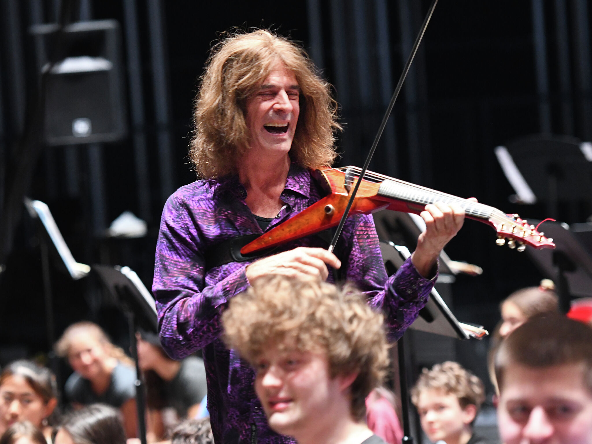 In Photos: Darien players learn to 'electrify' their symphony