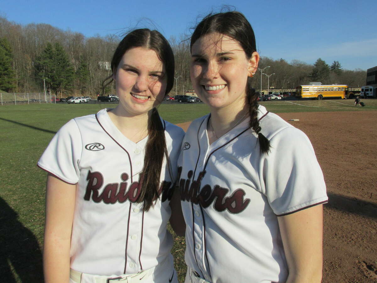 Torrington High School softball's sister battery, the Boullis.