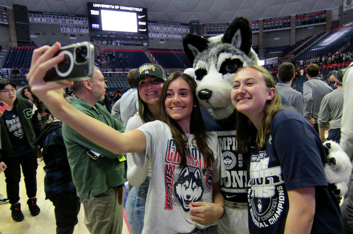 UConn men's basketball returned home to Storrs Tuesday as champs.