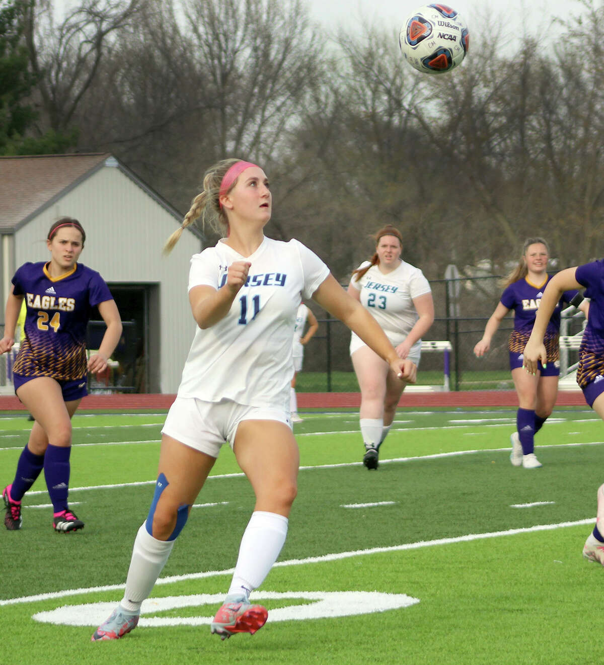 Civic Memorial defeats Jersey in girls soccer 8-0