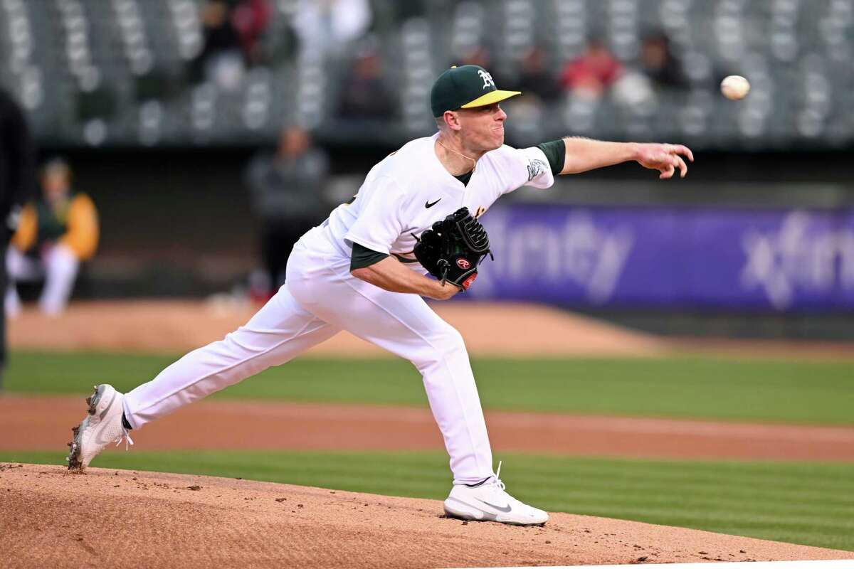 A’s lefty JP Sears has mixed debut in 4-3 win over Guardians