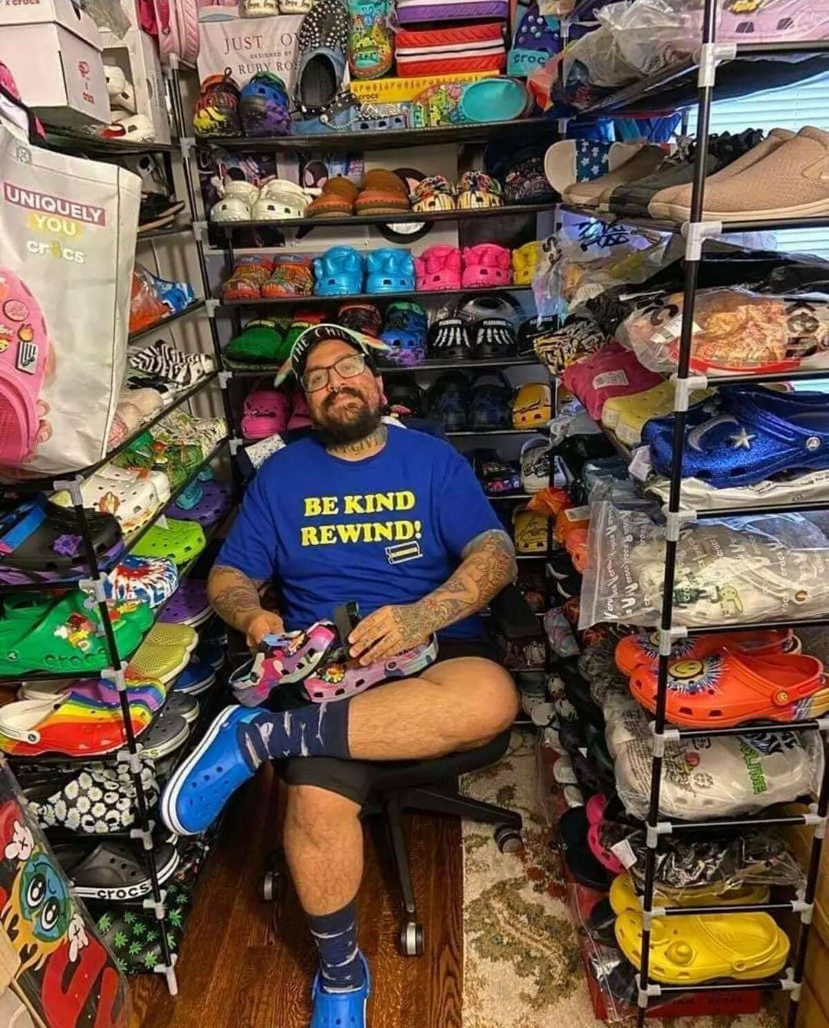 CT 'Croc King' has 2,000+ pairs of Crocs, aims to set record