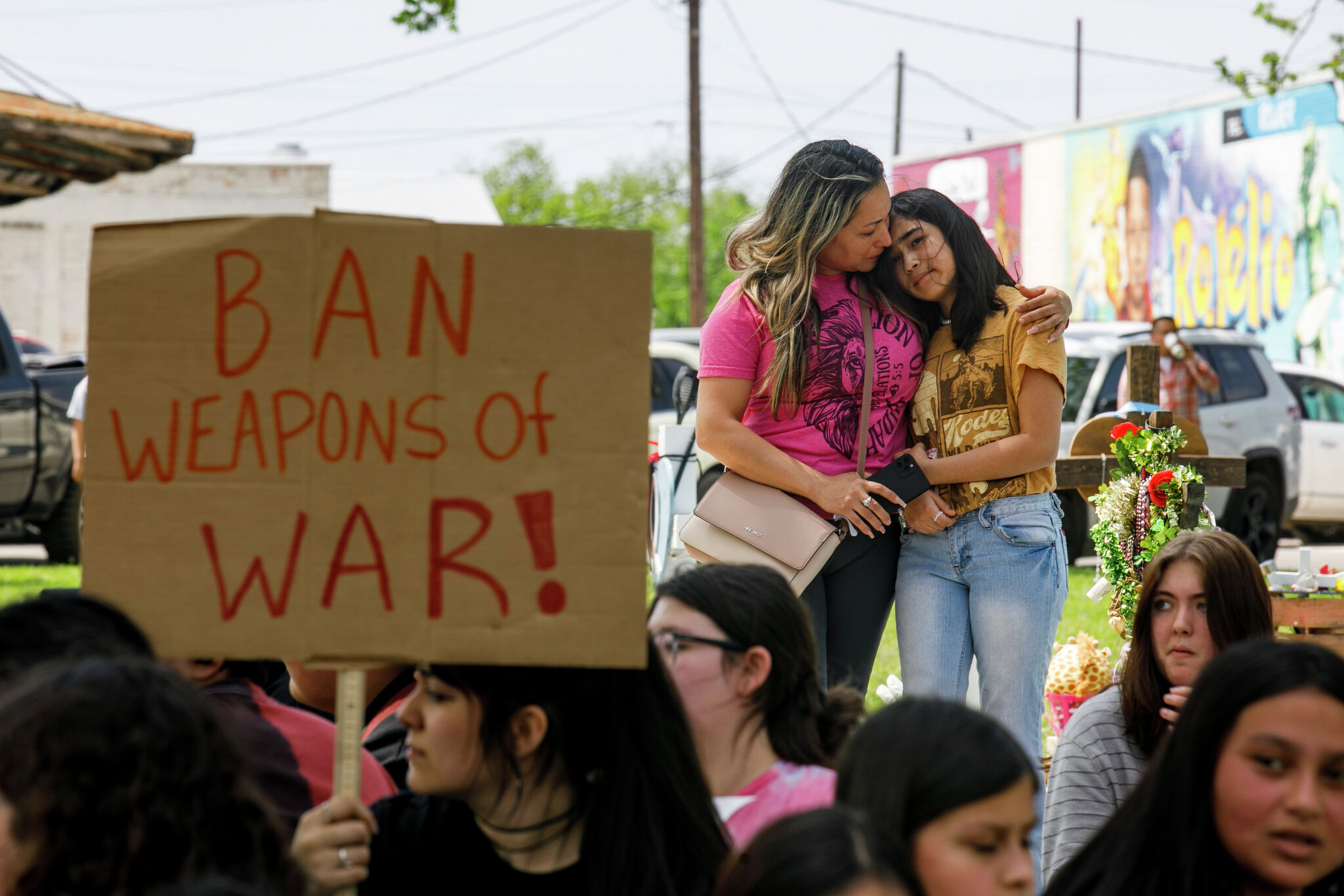 Uvalde students leave school in walkout over gun safety