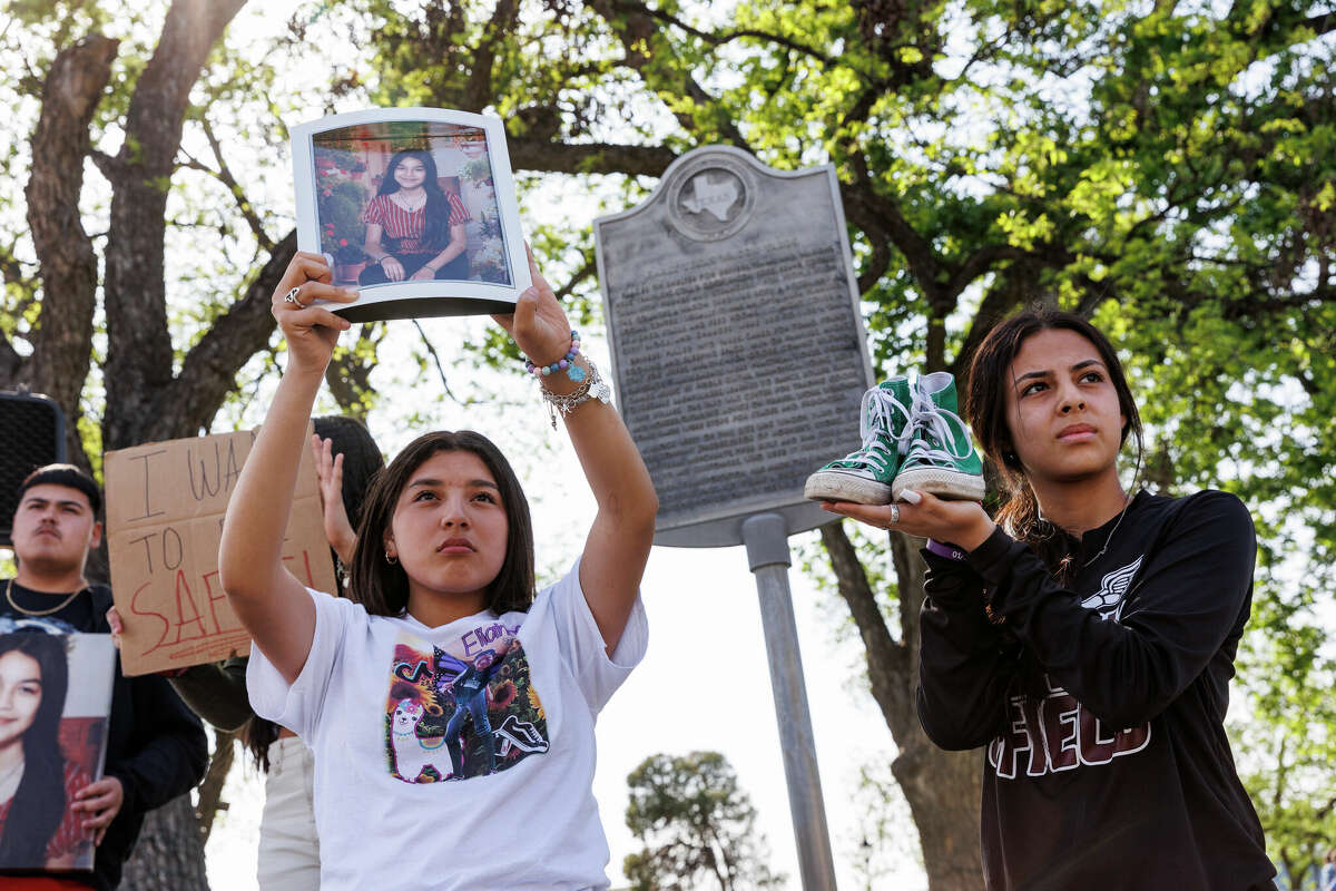 Uvalde students leave school in walkout over gun safety