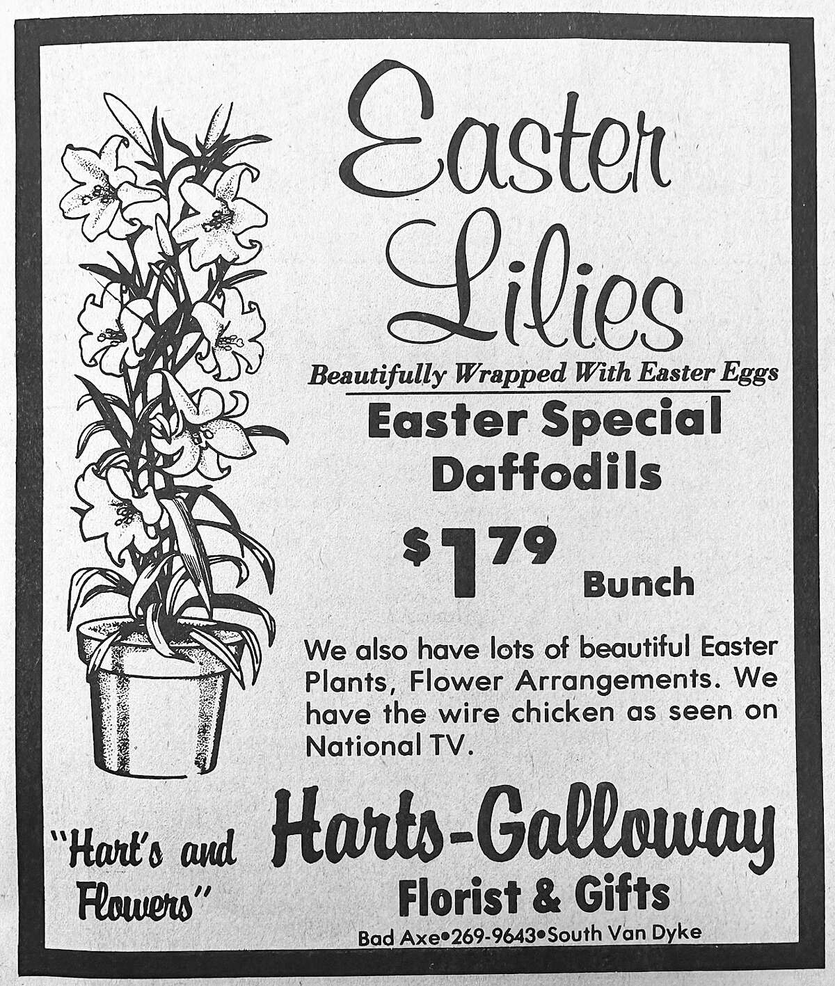 Food, music highlighted Easter 1983 in Michigan's Upper Thumb