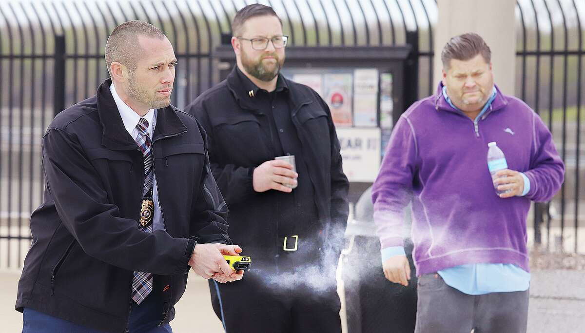 Police learn about BolaWrap 150 restraint device