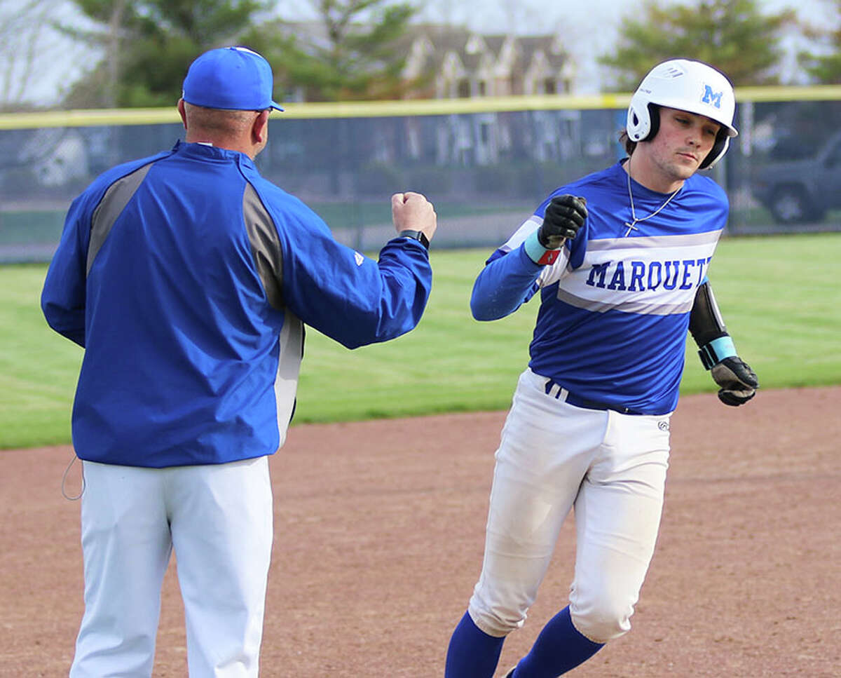 Marquette scores first seven runs, holds off Jersey, 8-6