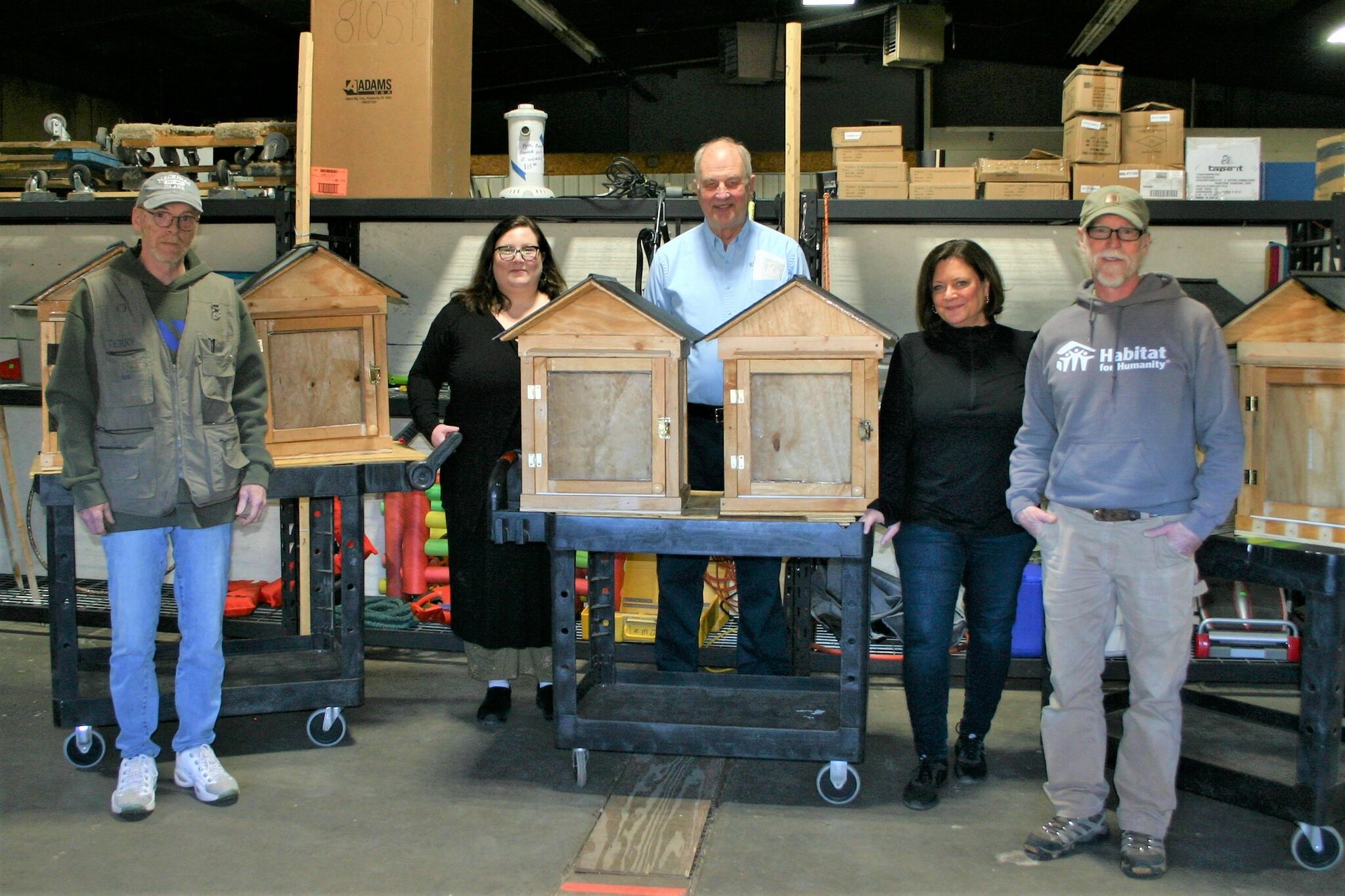 Volunteers build Little Libraries for Big Rapids community