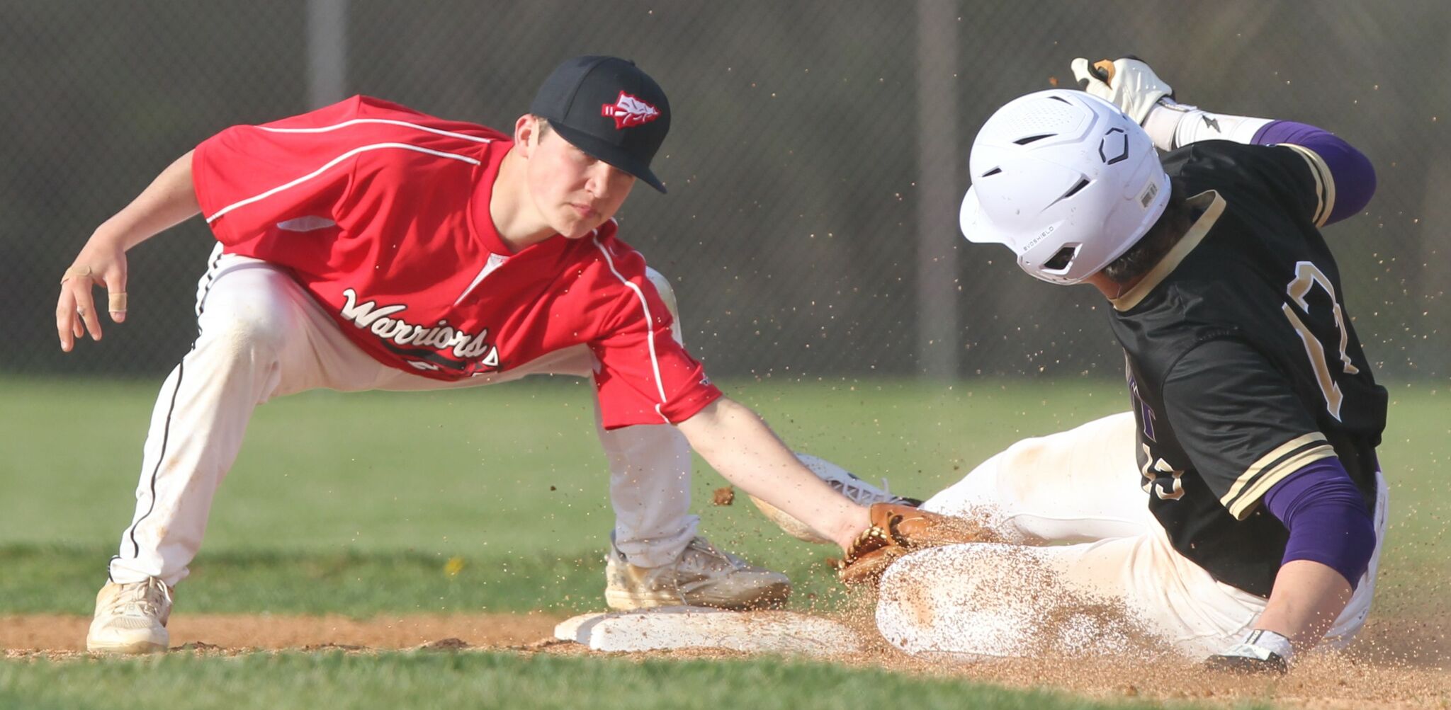 You make the call: Routt's Ryan Oswald safe at second