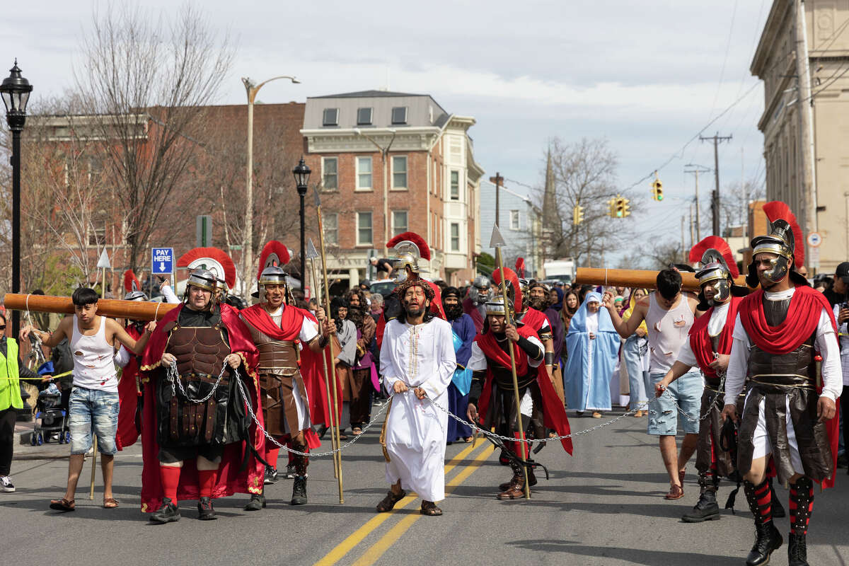 Newburgh stations of the cross dramatizes Jesus’ crucifixion