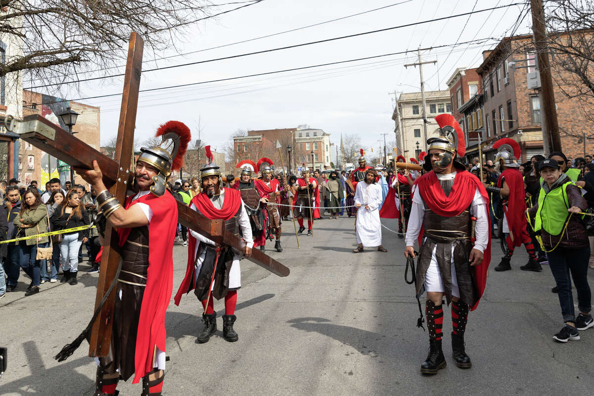 Newburgh stations of the cross dramatizes Jesus’ crucifixion