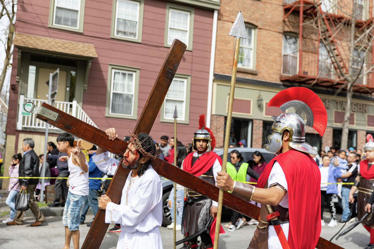 Newburgh stations of the cross dramatizes Jesus’ crucifixion