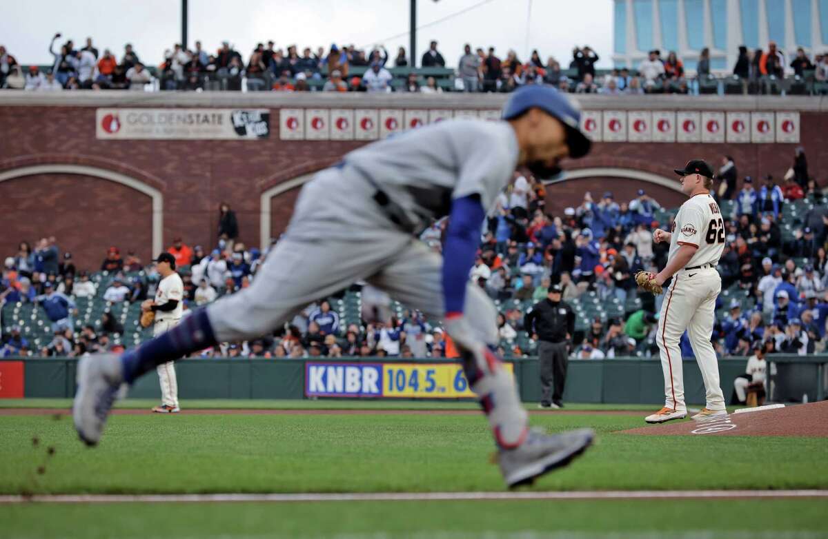 Giants' first meeting with Dodgers a blowout loss as Webb struggles