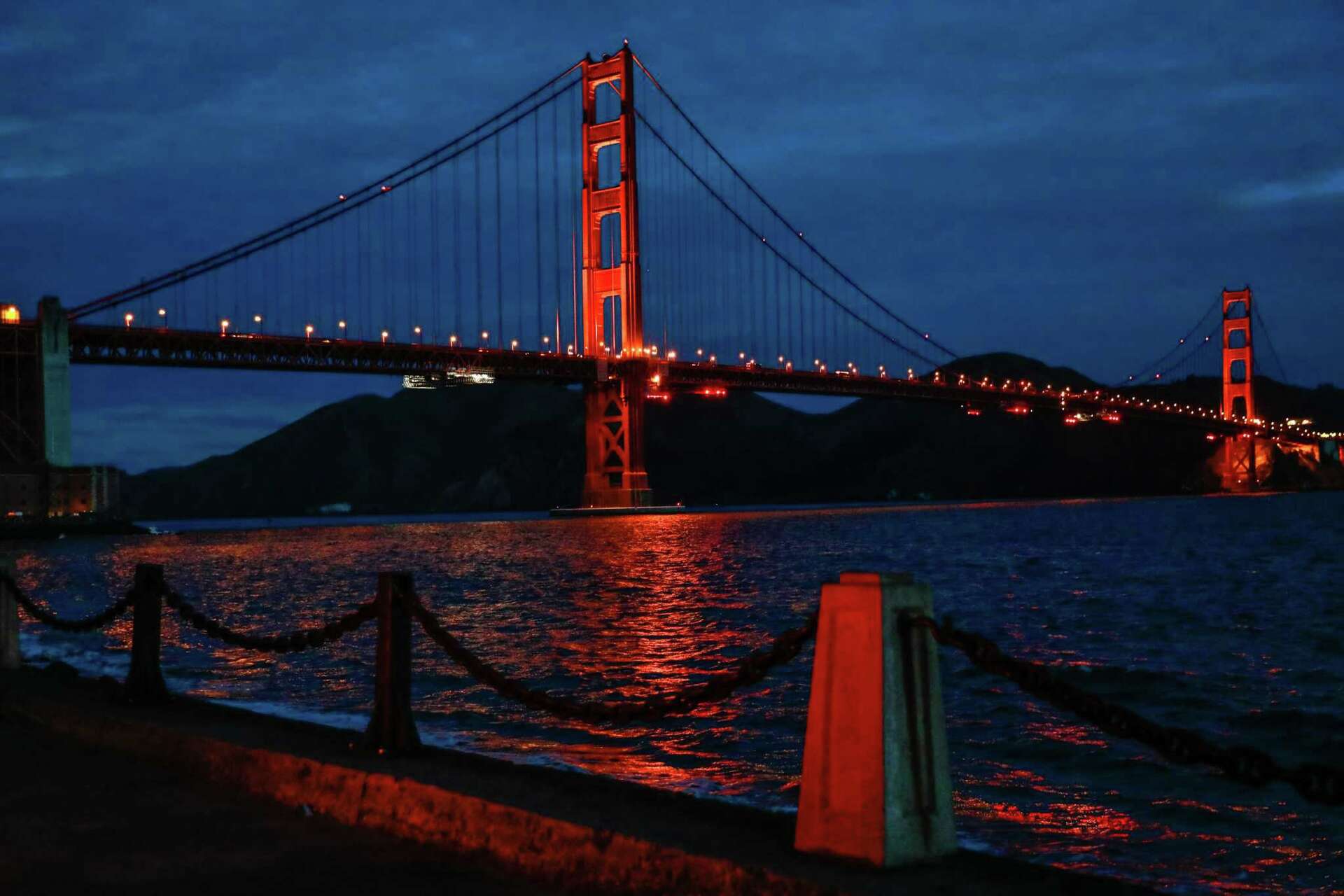 Warriors Bridge At Night Deadspin | You'll Be Able To See The Bay