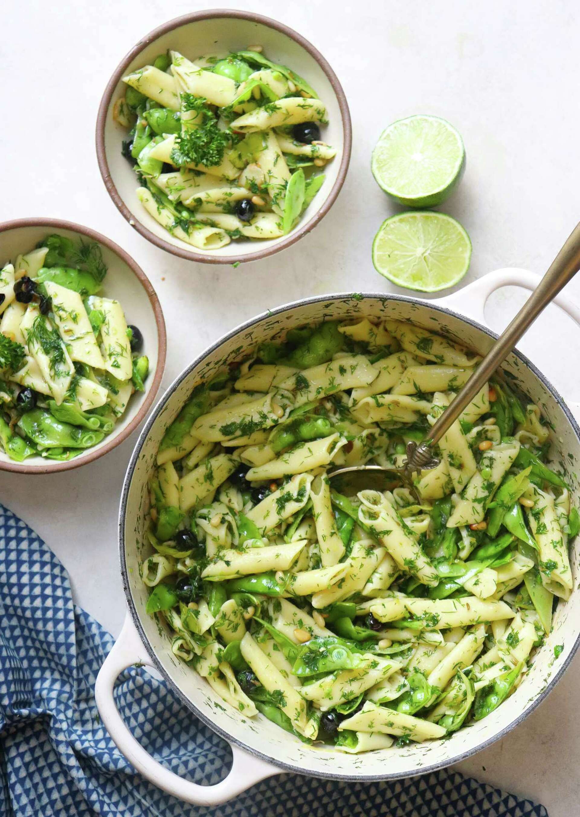 Recipe: A light pasta with snap peas and herbs