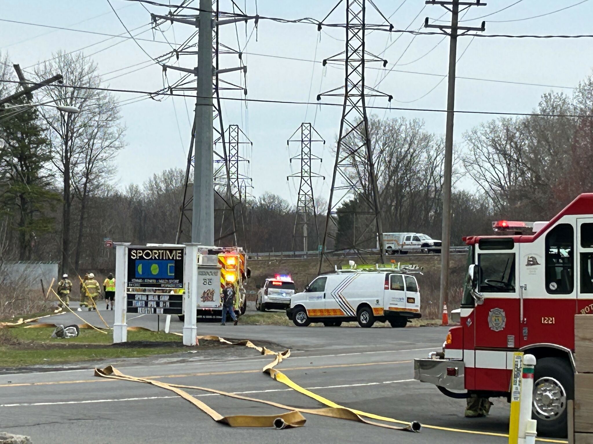 Sportime athletic complex in Rotterdam catches fire