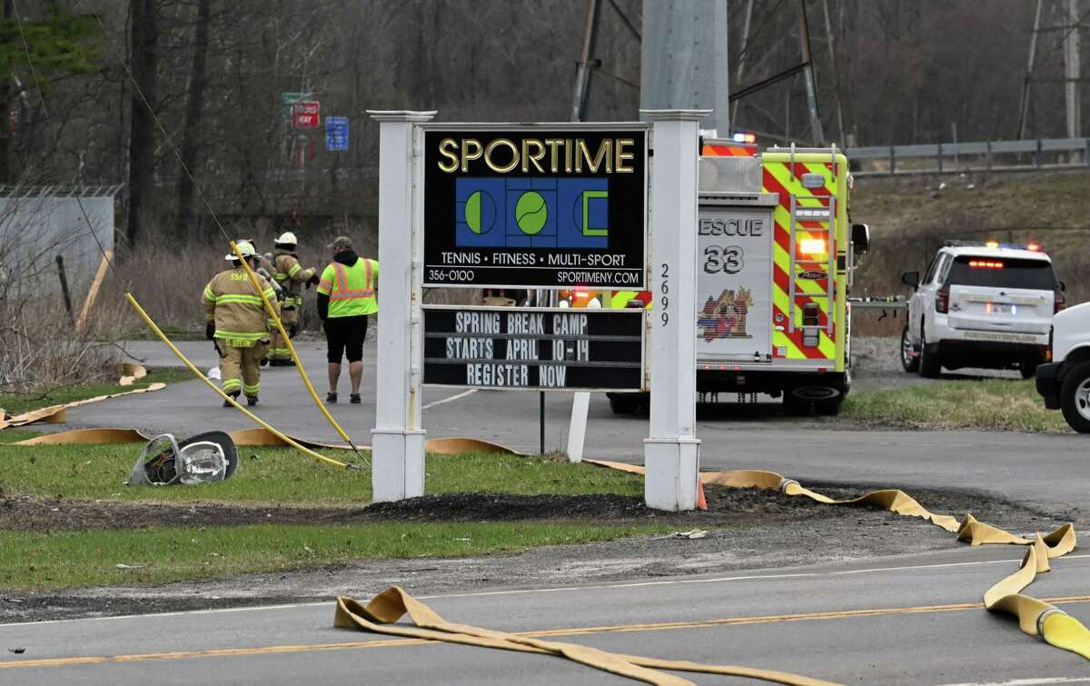 Sportime athletic complex in Rotterdam catches fire