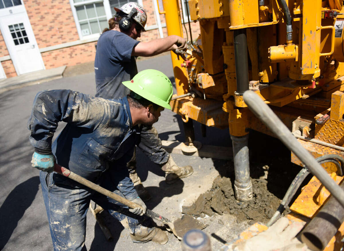See renovation prep work at Old Greenwich School over break