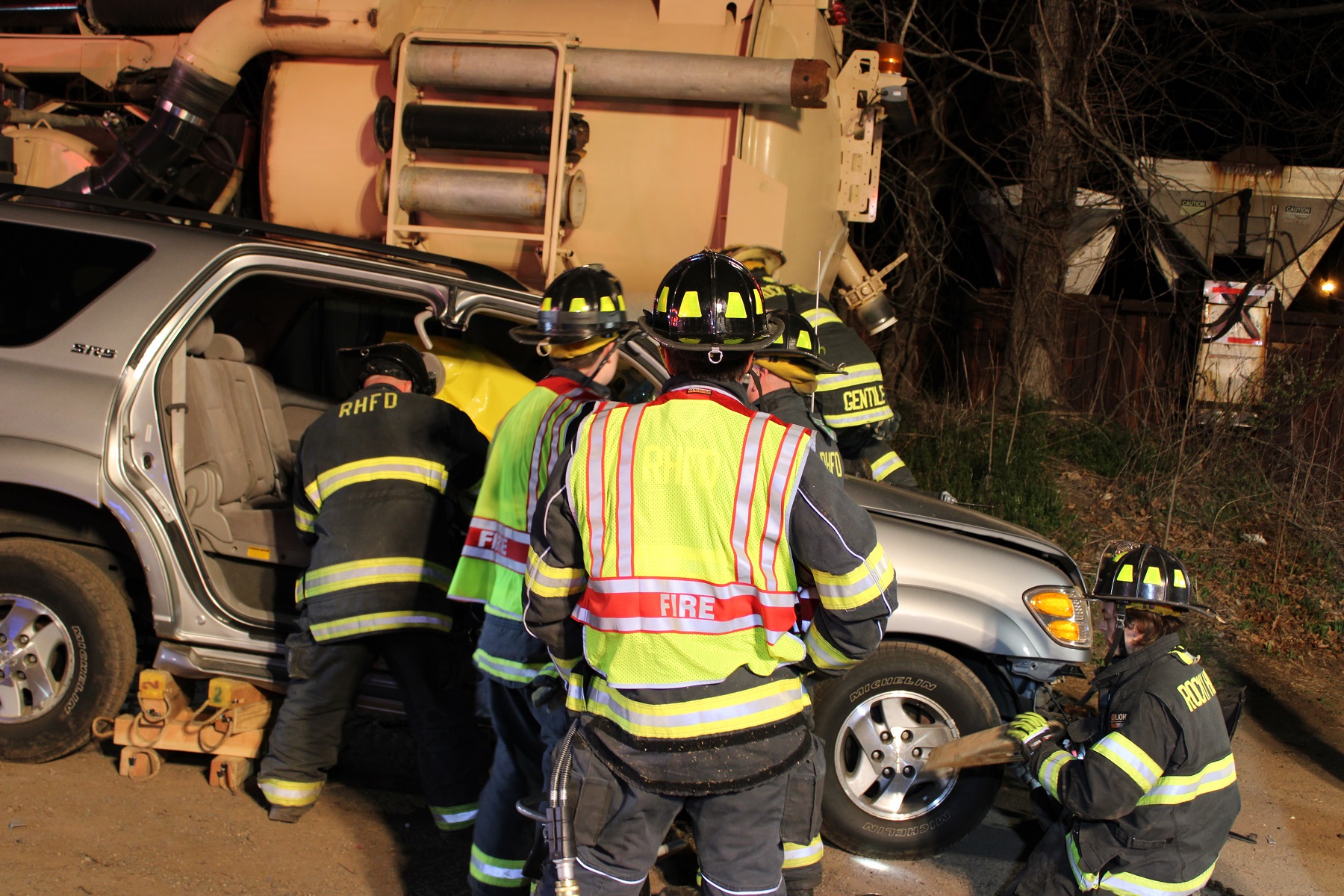Official: Driver hurt in crash with vacuum truck in Rocky Hill