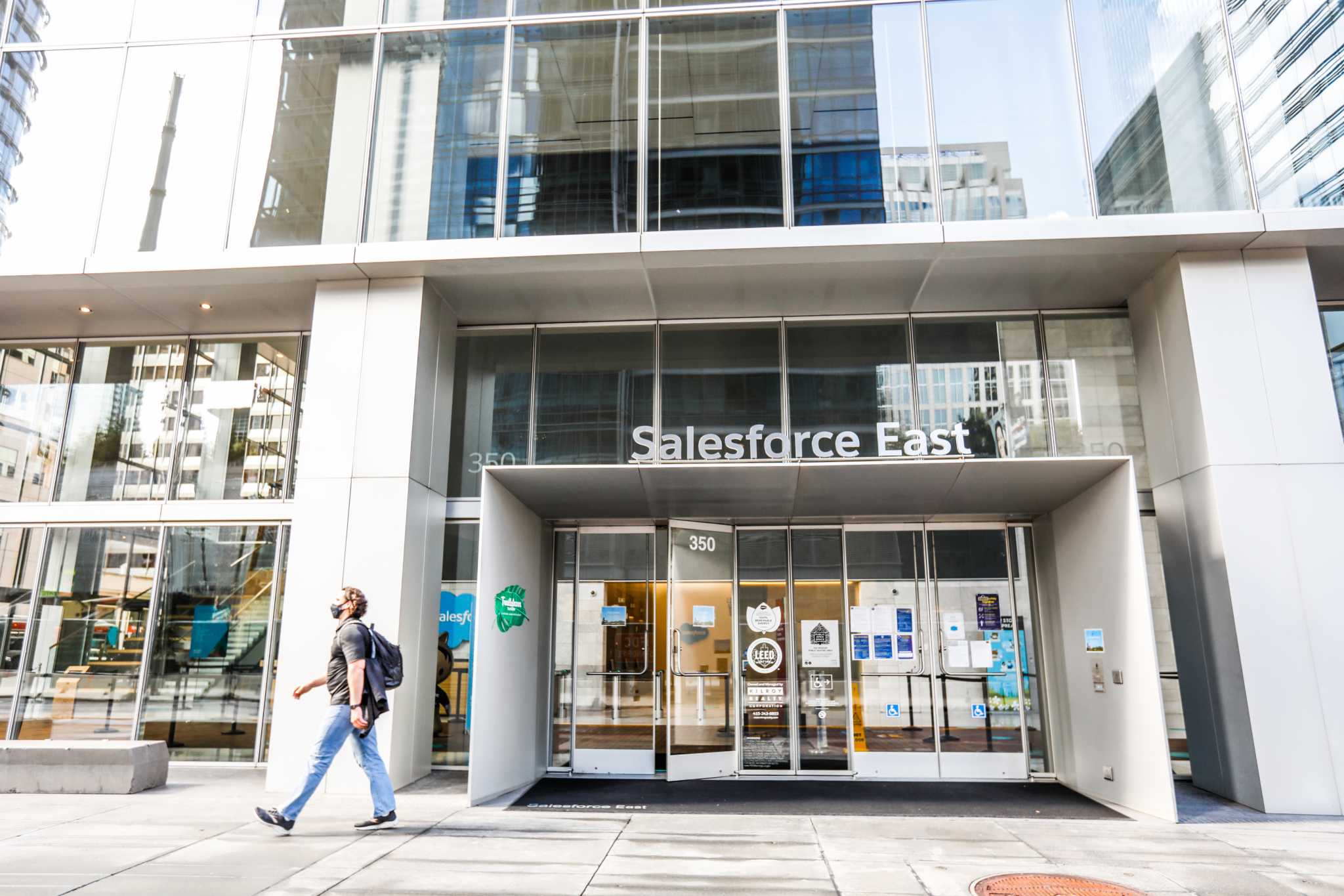Salesforce vacates employees from Salesforce East building in SF