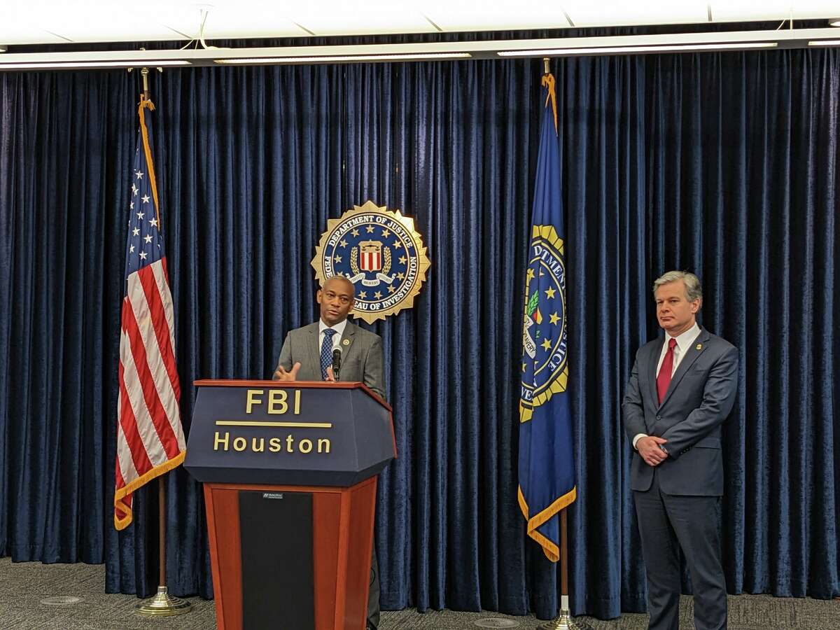FBI director Christopher Wray visits Houston, adds to Most Wanted list