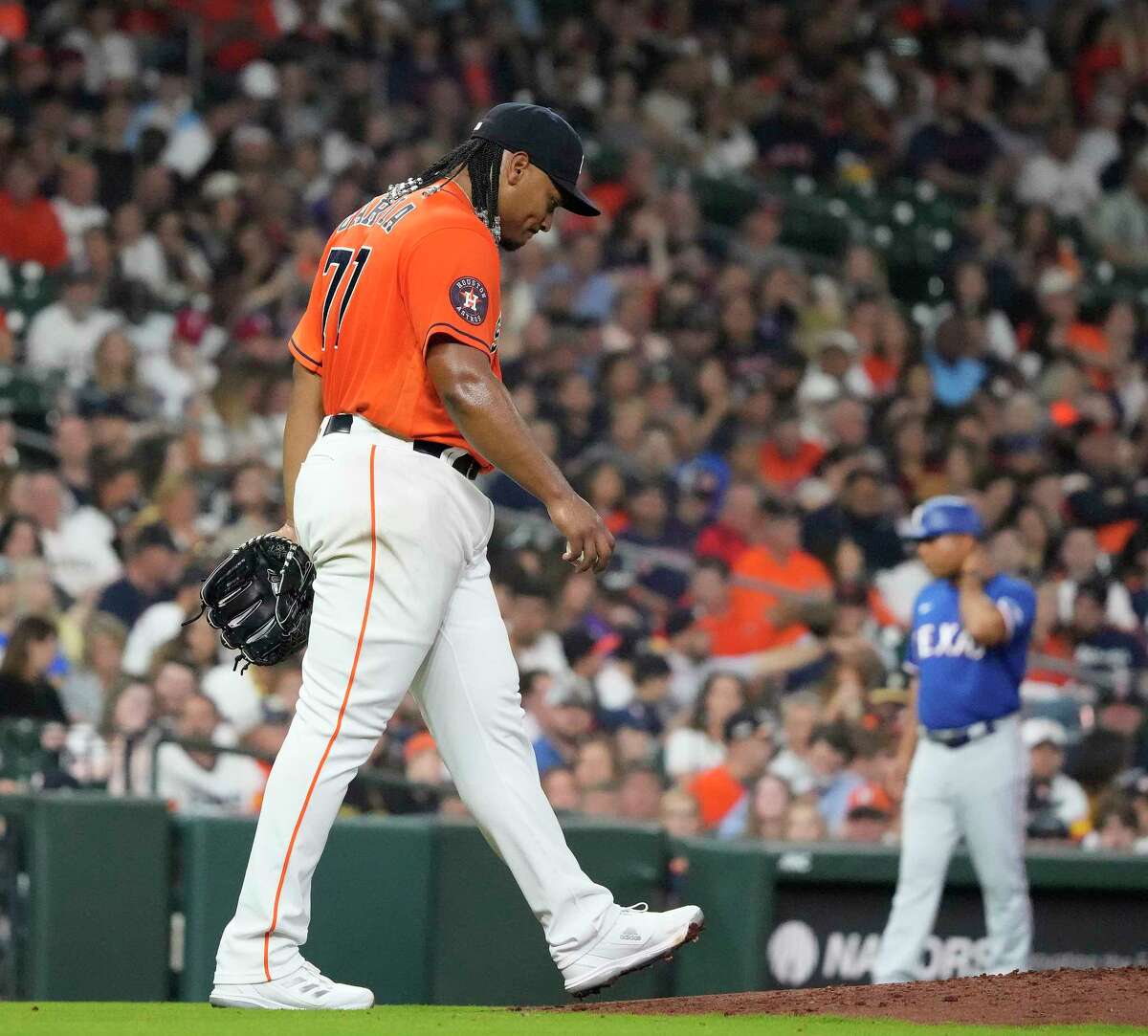 Houston Astros open season series vs. Texas Rangers with a loss