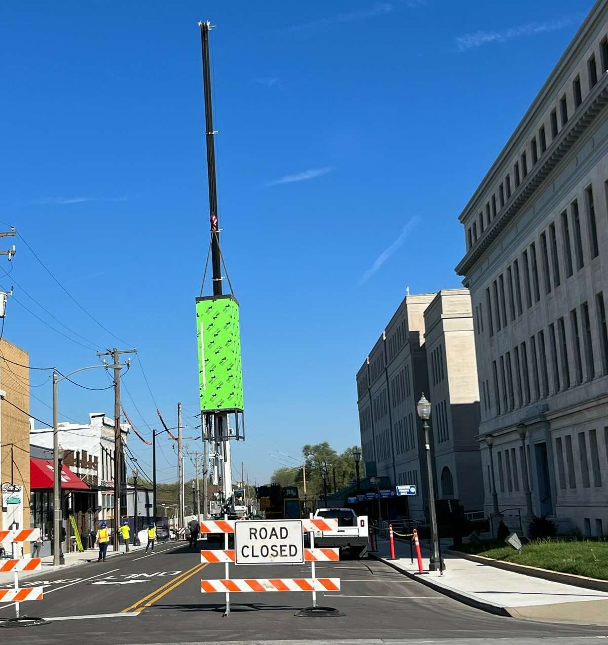 New elevator installed for Ink House addition in downtown Edwardsville