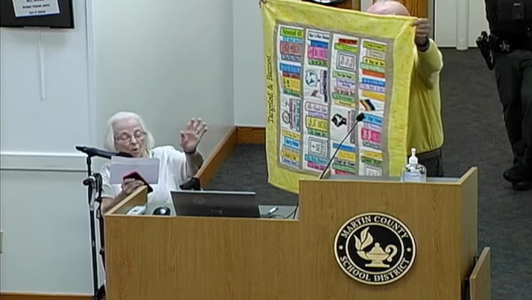 Viral video: 100-year-old speaks on book bans as Texas bans more