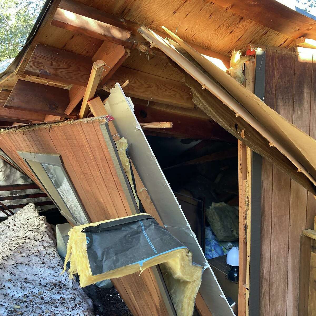 Truckee home collapses due to snow load on roof