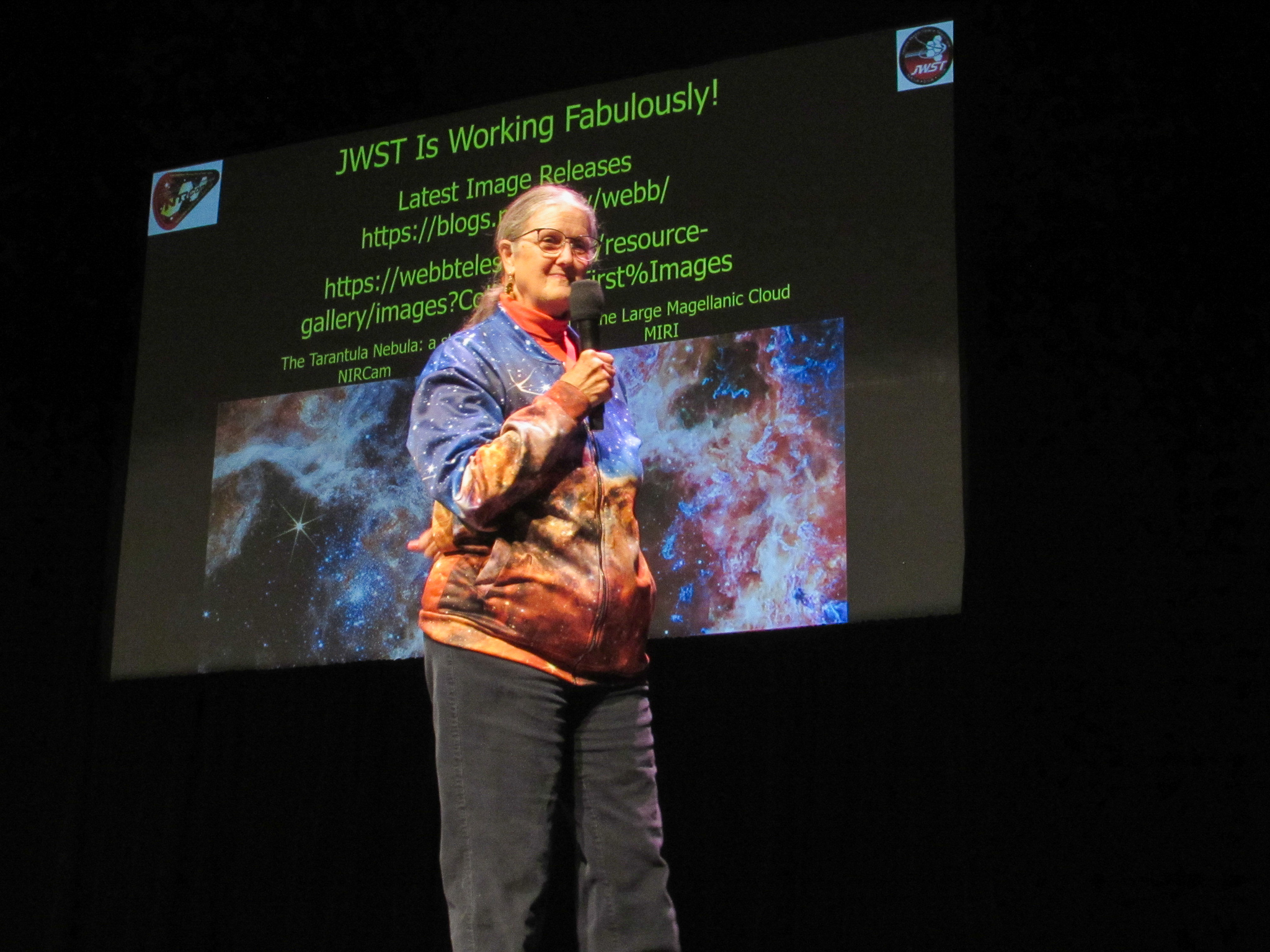 Dr. Marcia Rieke reveals Webb Space Telescope images to Midlanders