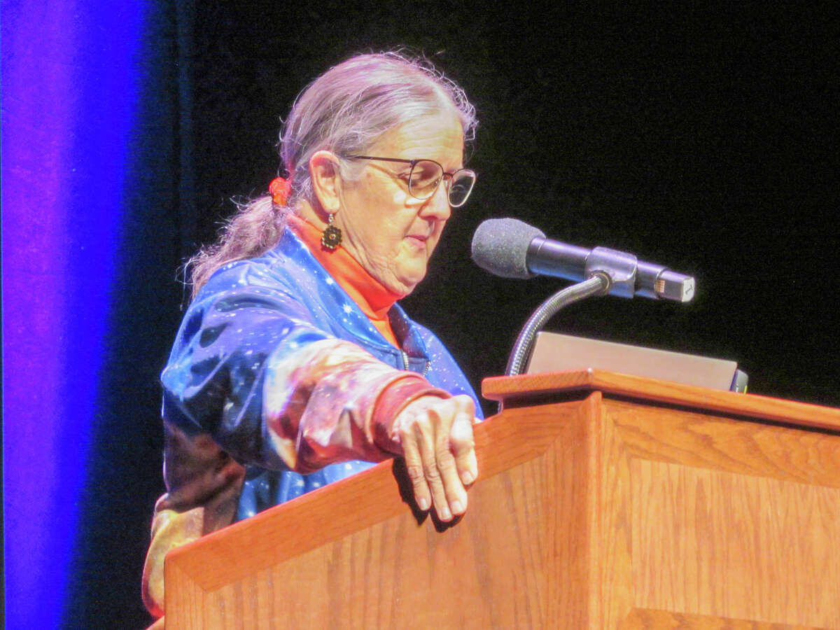 Dr. Marcia Rieke reveals Webb Space Telescope images to Midlanders