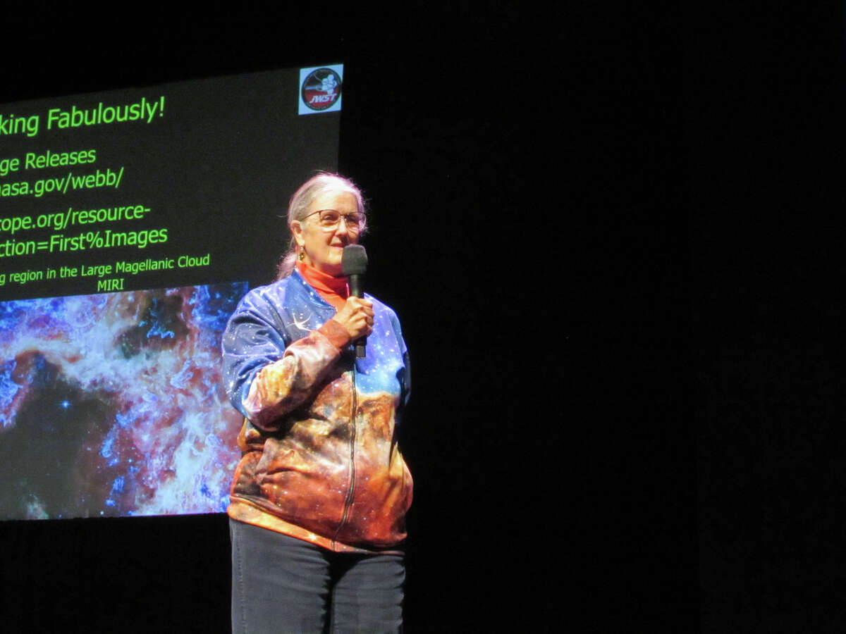 Dr. Marcia Rieke reveals Webb Space Telescope images to Midlanders