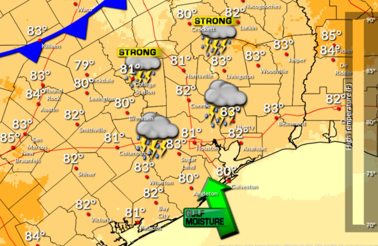Houston weather: Thursday will be warm ahead of a stormy night