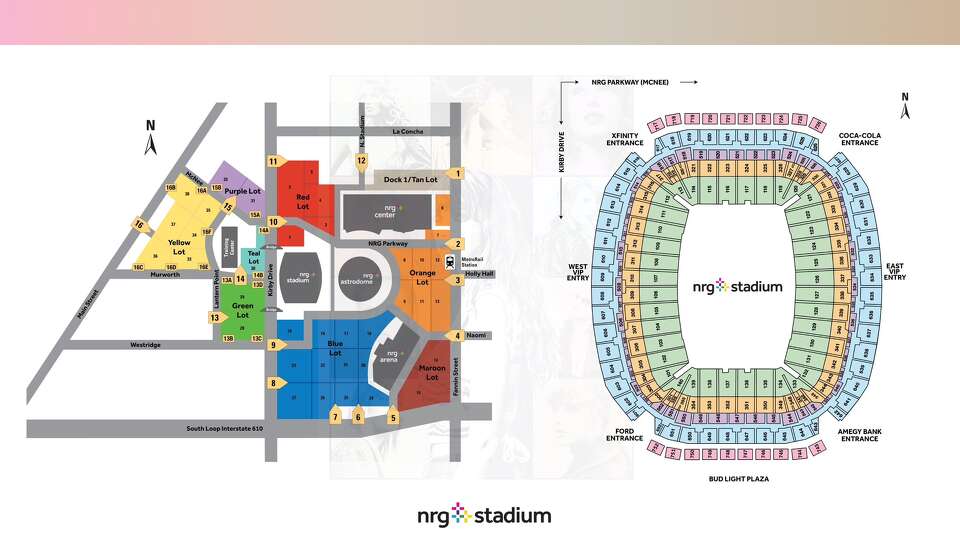 Taylor Swift Houston concert: Parking map and where to park at NRG