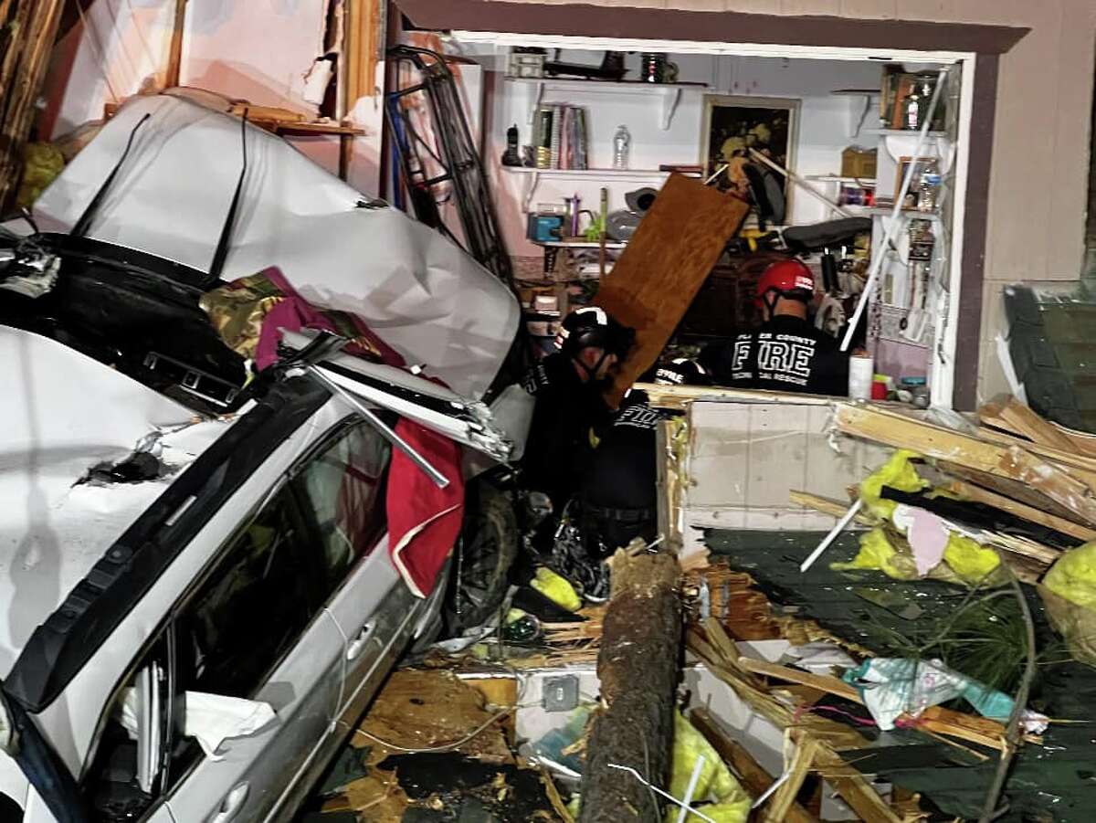 Car Crashes Into Second Story Of Northern California House
