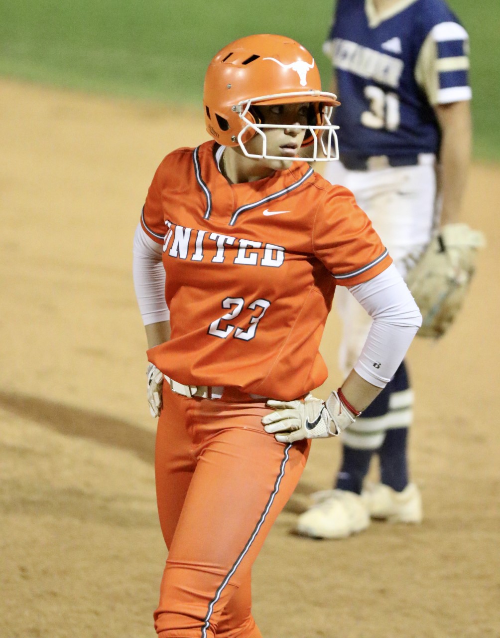 United's Erika Peimbert excels in return from volleyball to softball