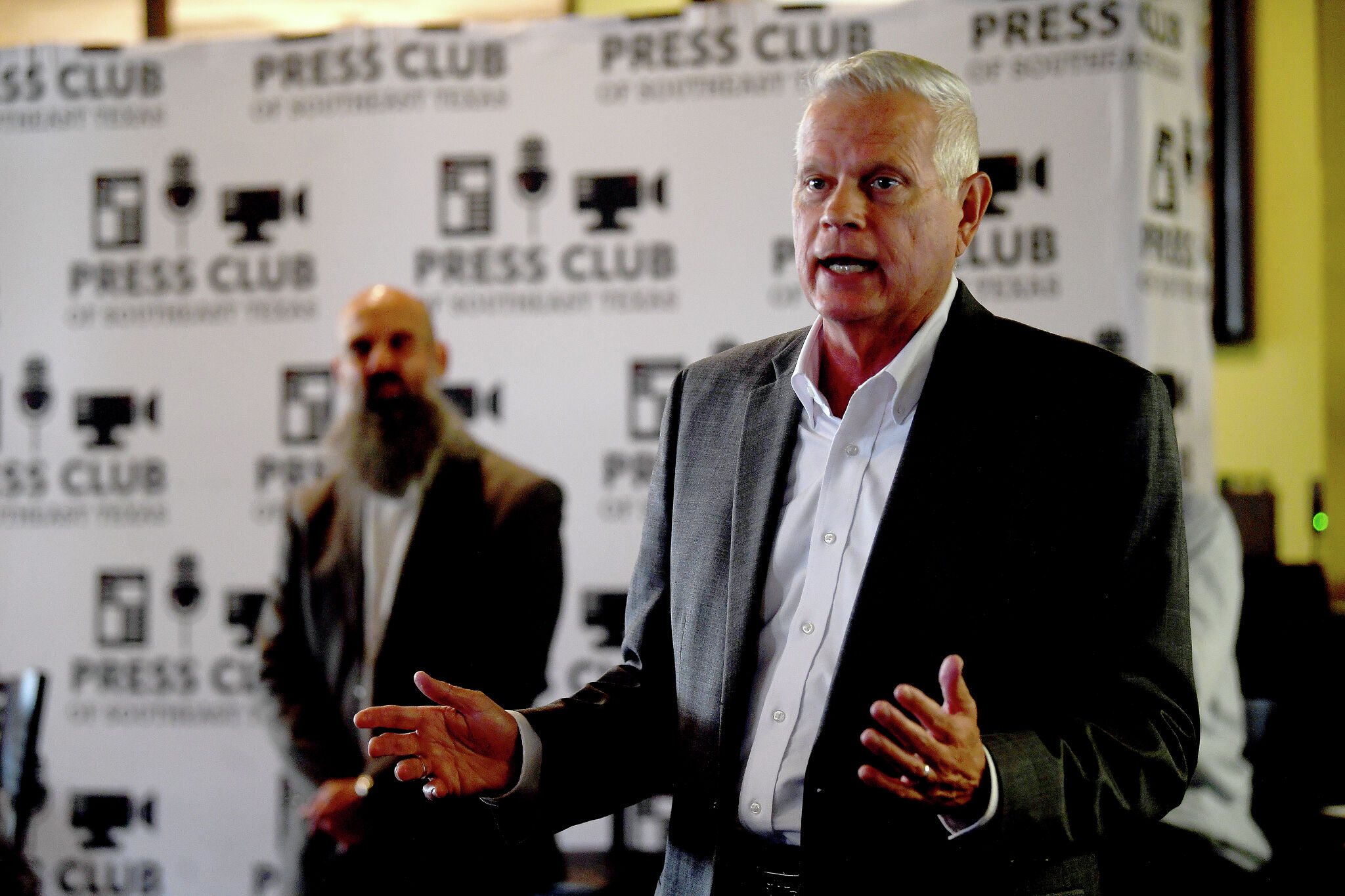 Mayoral candidates Roy West and James Eller join in Press Club forum