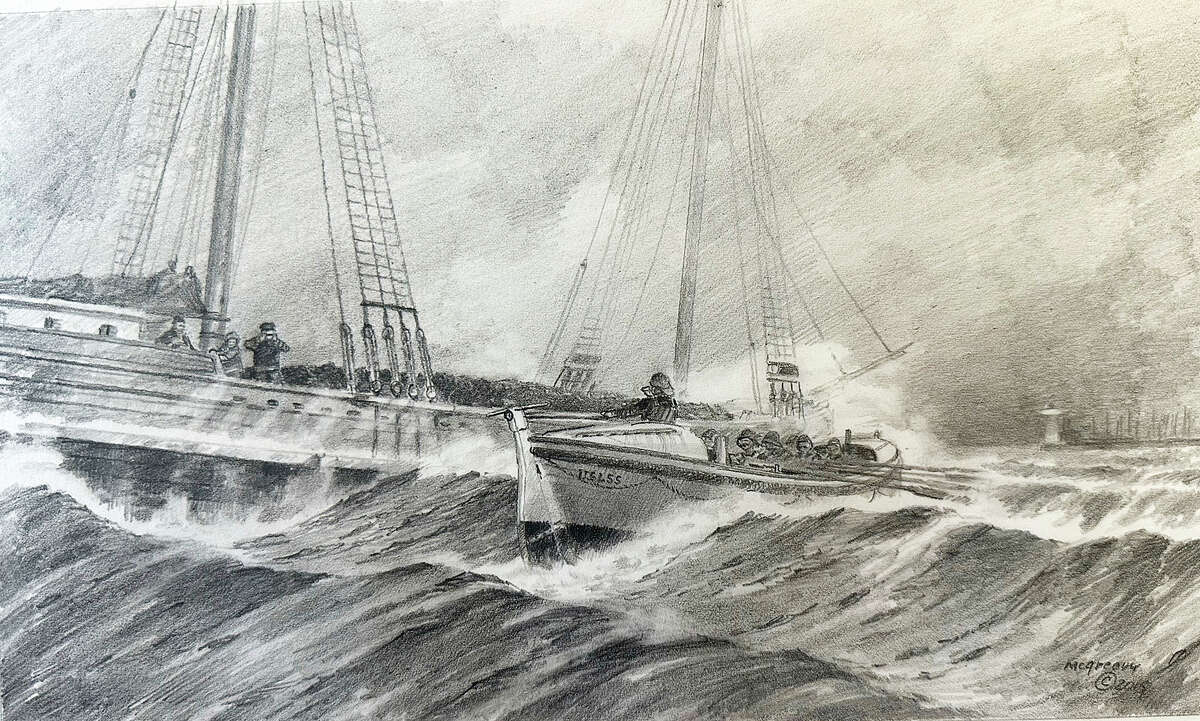 6 members of Coast Guard precursor died during rescue April 23, 1880