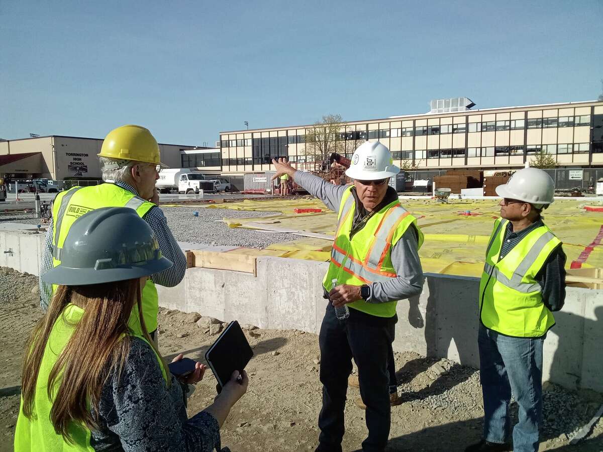 SLAM Collaborative, THS project architects, lead construction tour