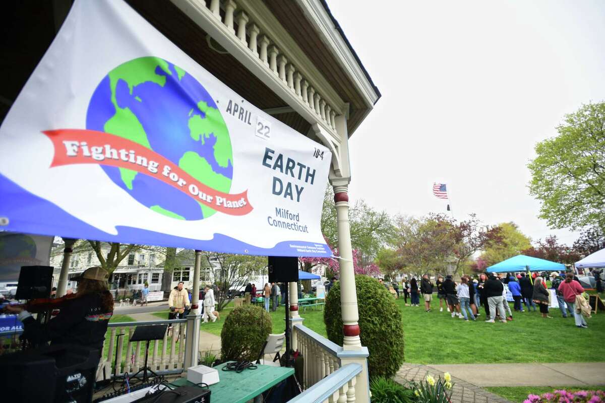 Milford marked Earth Day with a series of events on the city's green.