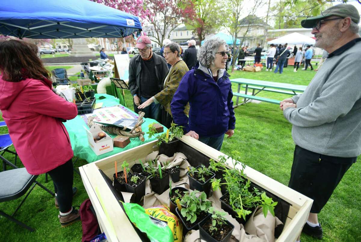 Milford marked Earth Day with a series of events on the city's green.