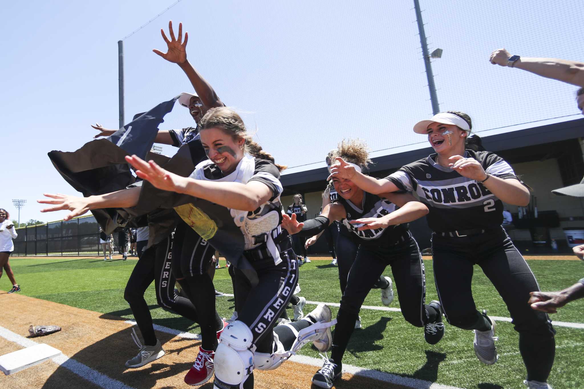 Conroe softball writes more history, earns share of 13-6A title