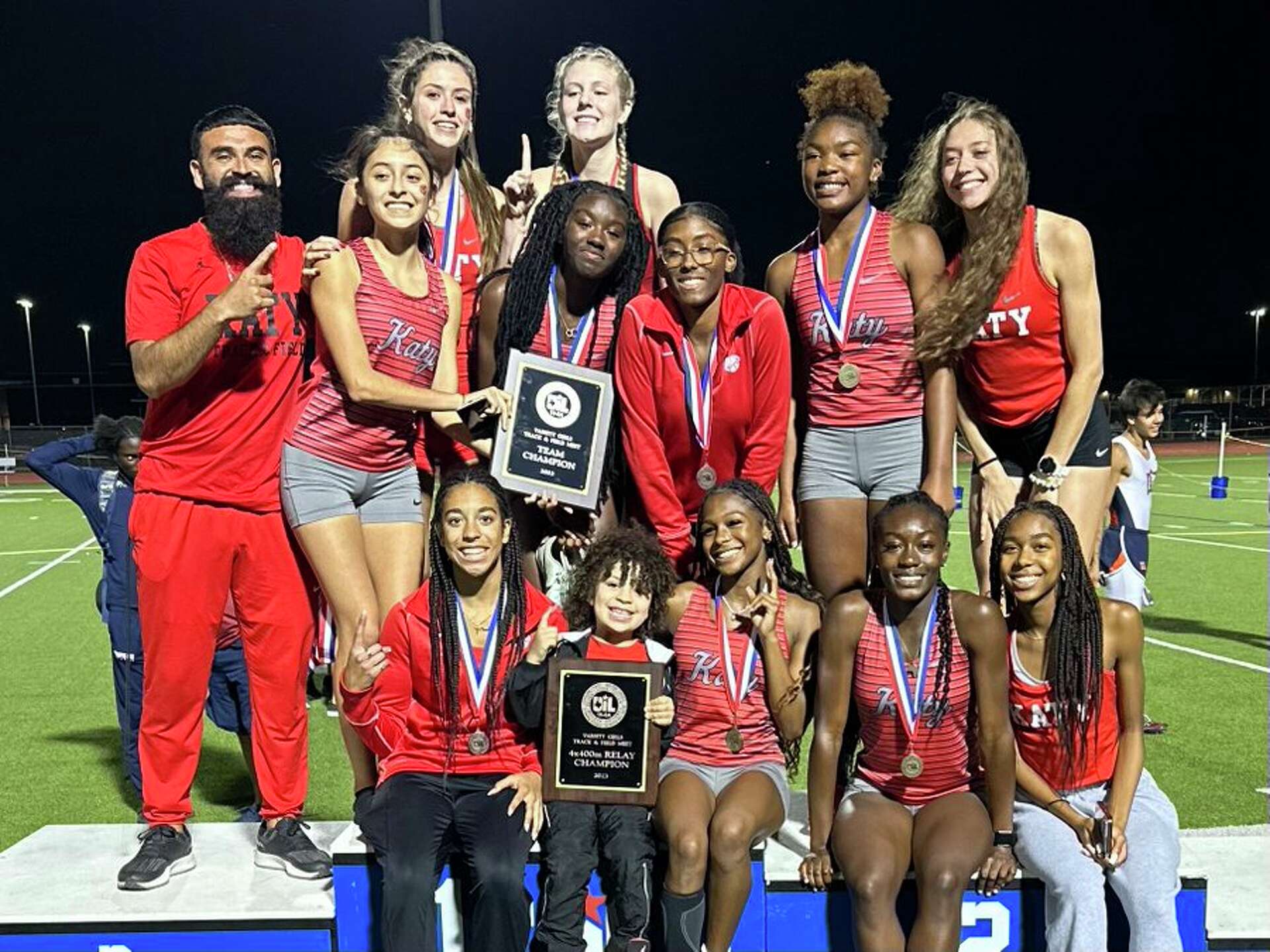 Katy girls, Ridge Point boys take area titles to regional track