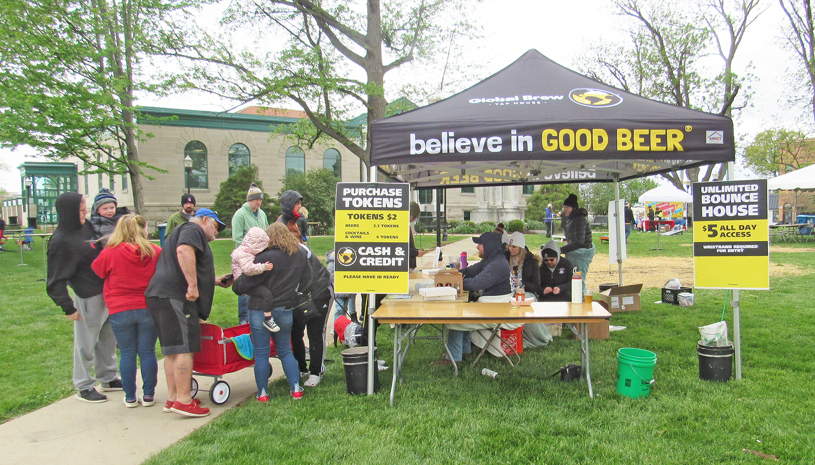 Beverages (and weather) cold for Global Brew's Spring Beer Fest