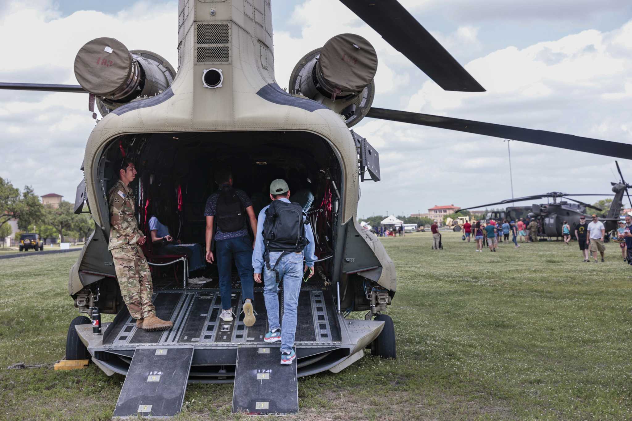 Why military helicopters were in the skies above San Antonio