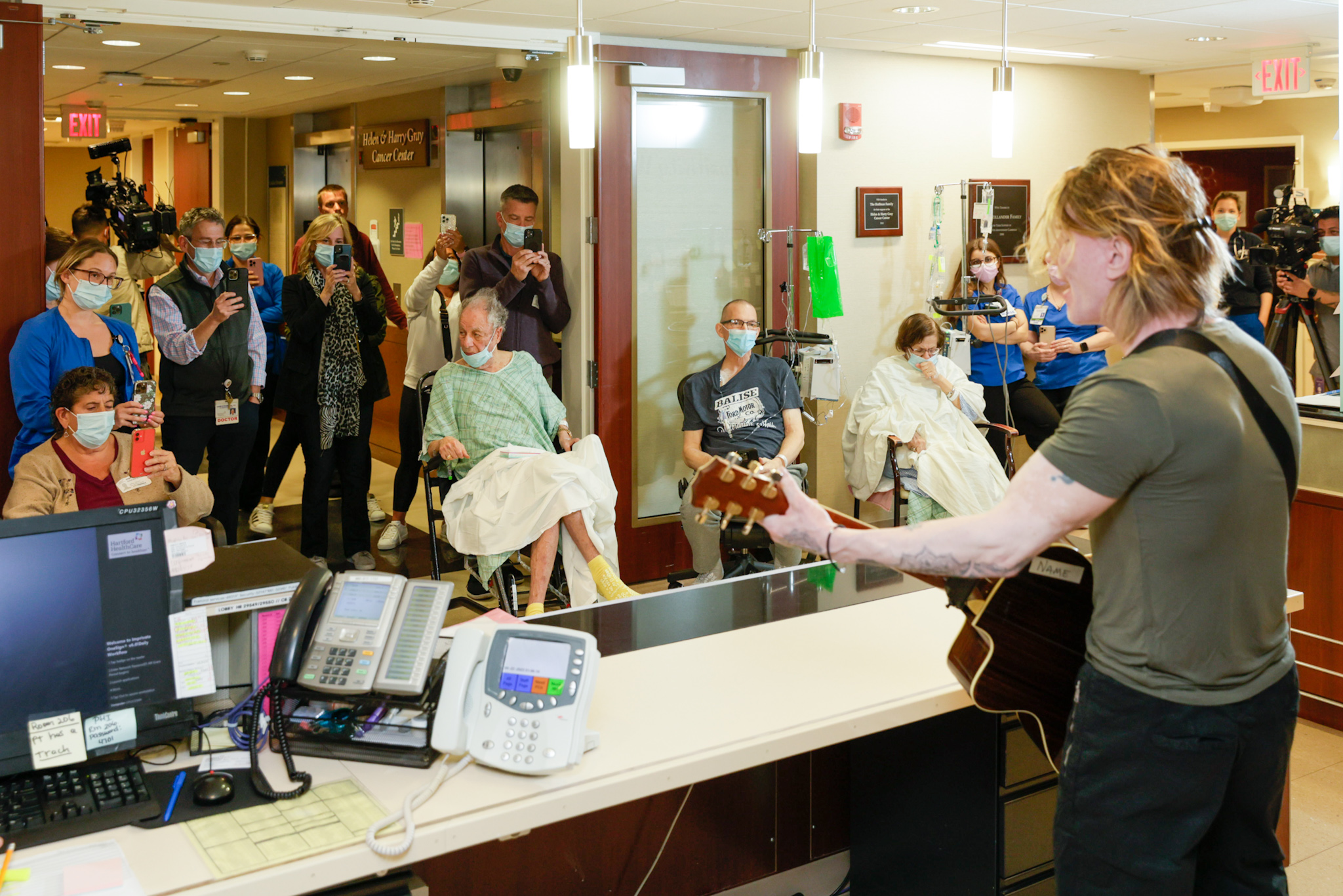 Goo Goo Dolls' Johnny Rzeznik performs at Hartford Hospital